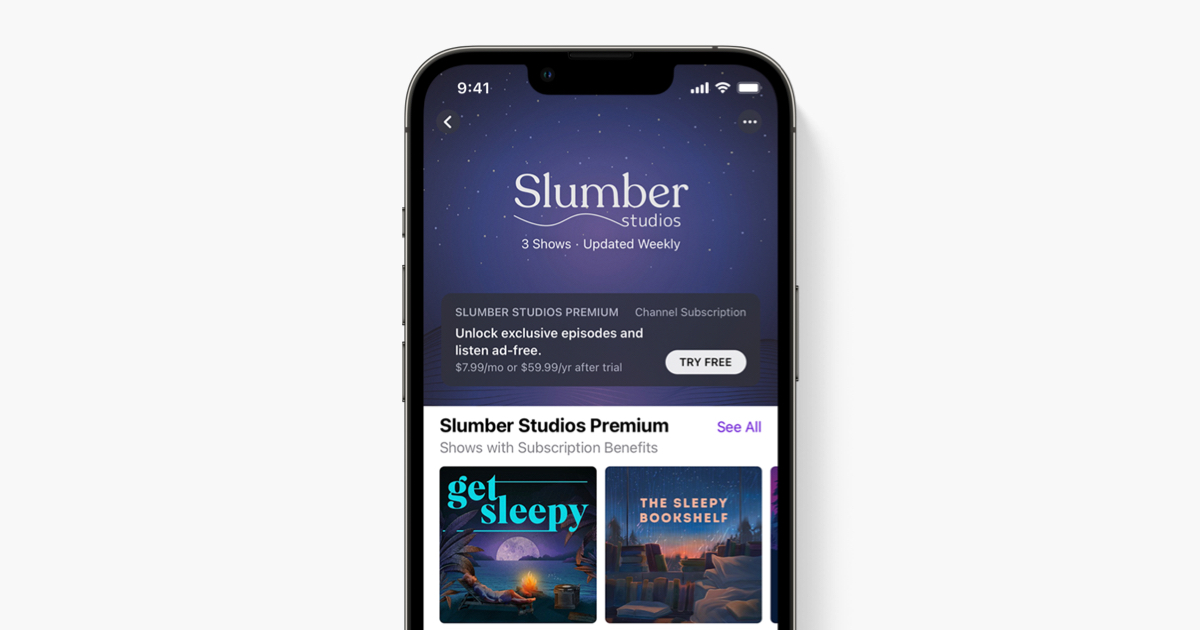 Slumber Studios never sleeps on big moments for growth - Apple Podcasts for Creators